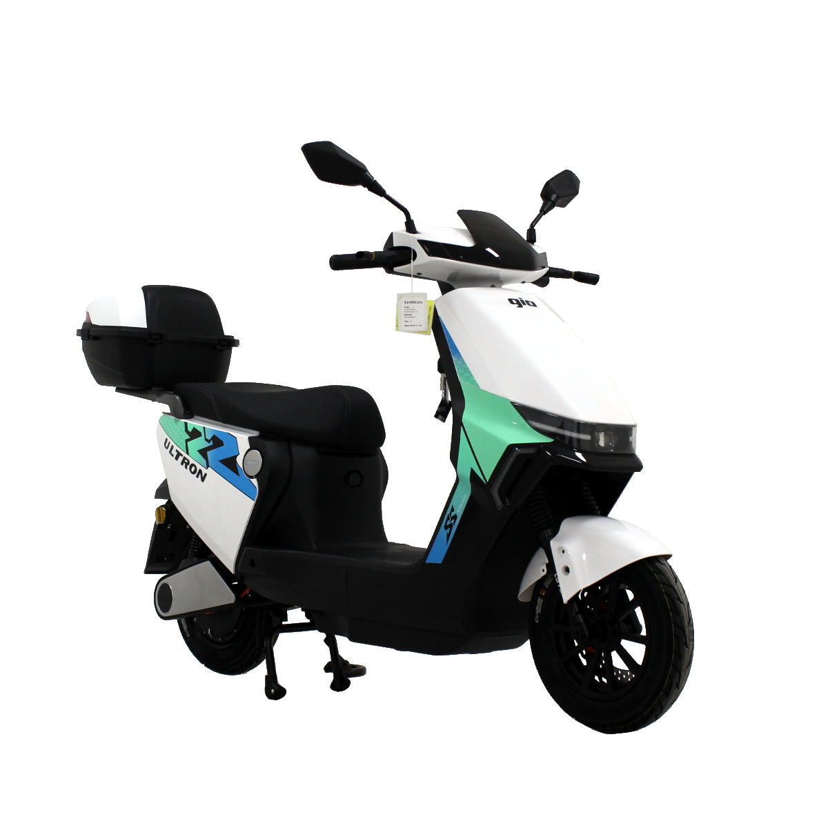 GIO Ultron eScooter - White – GIO Electric Bikes