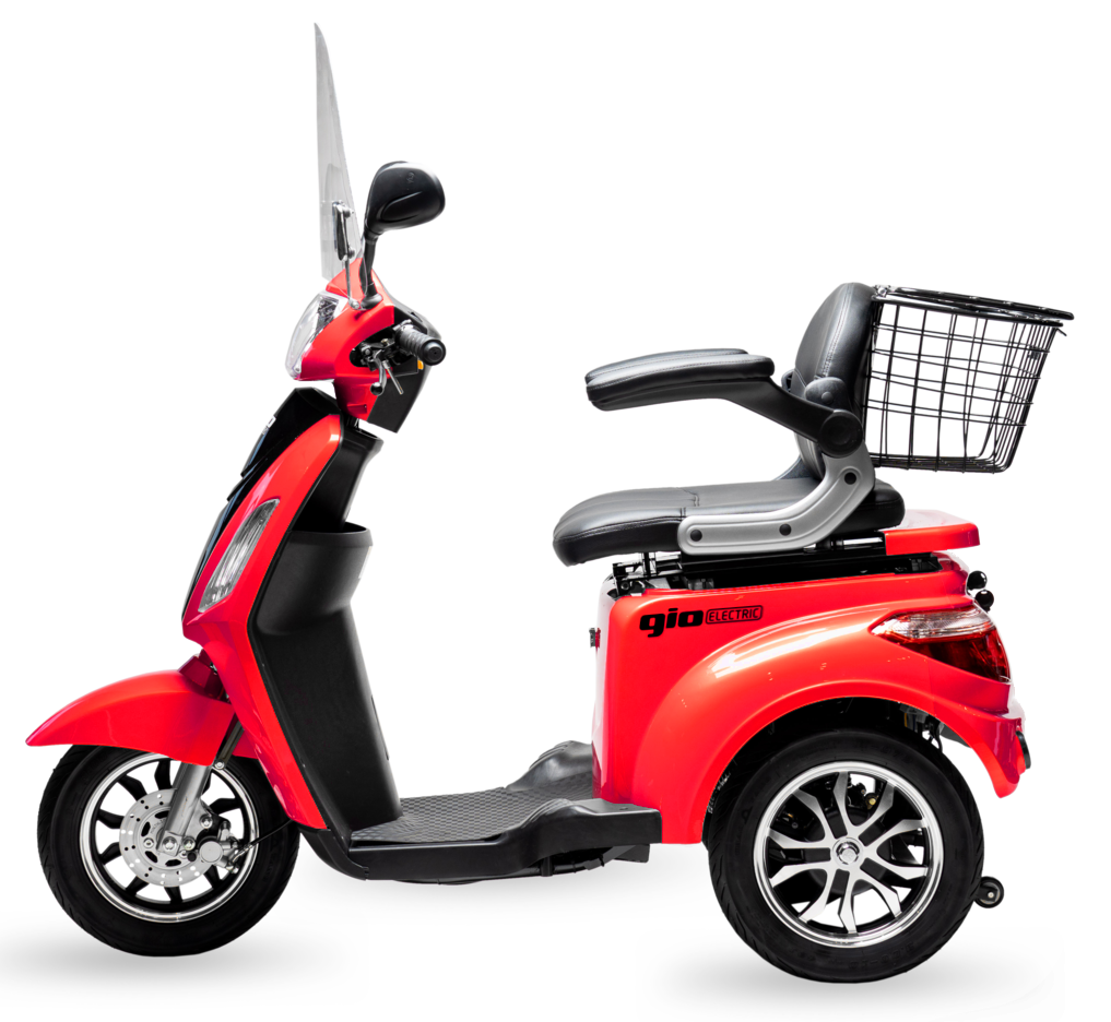 GIO REGAL Mobility Scooter - Red – GIO Electric Bikes